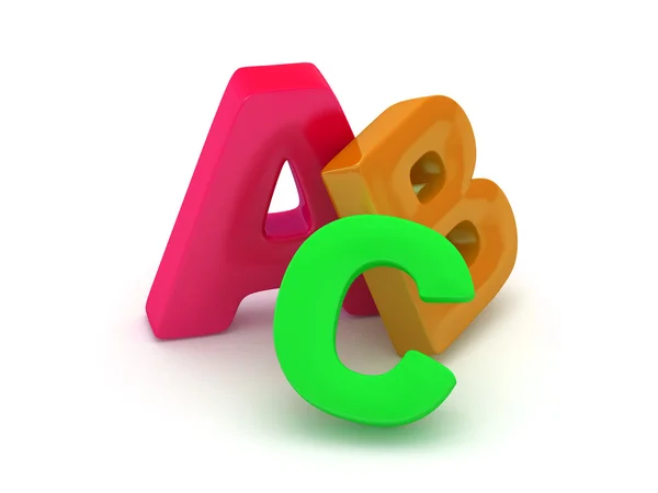 Abc Letters Isolated White Background Stock Photo by ©valdum 203598786