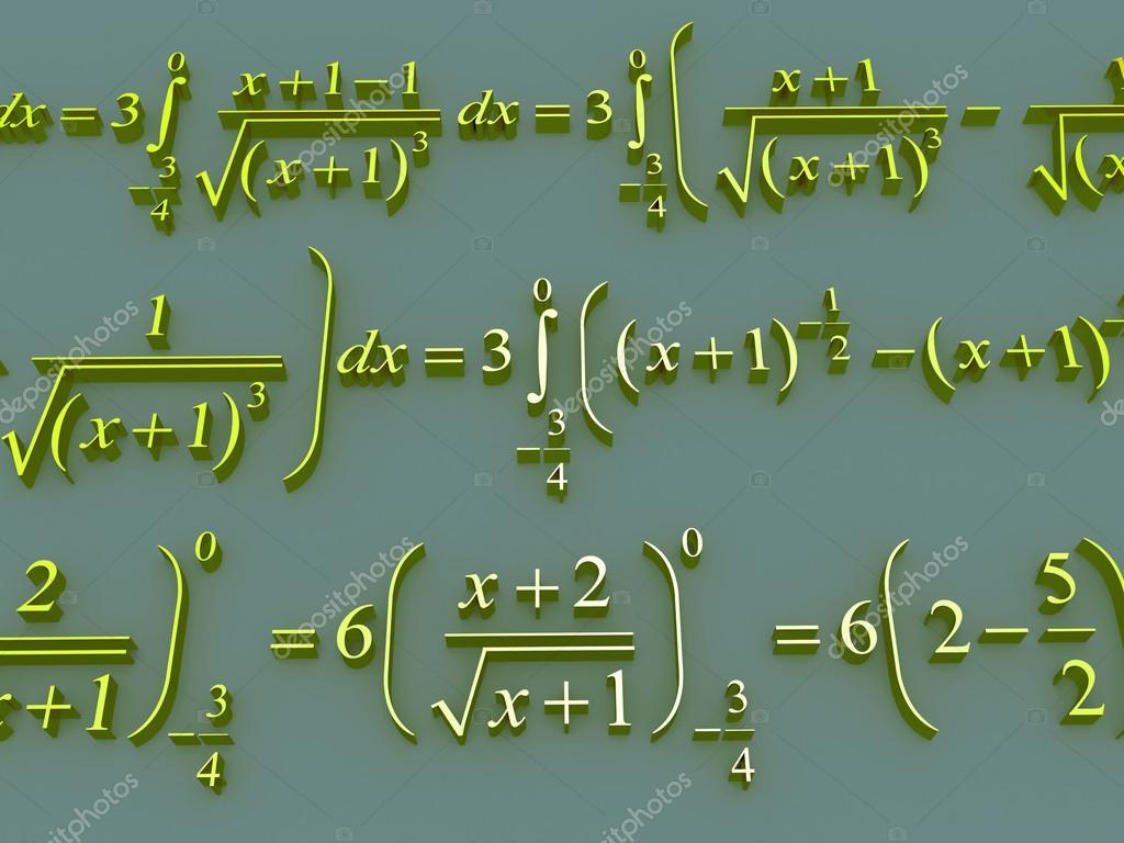 Fórmulas matemáticas . — Foto de stock #54848393 © Tatiana53