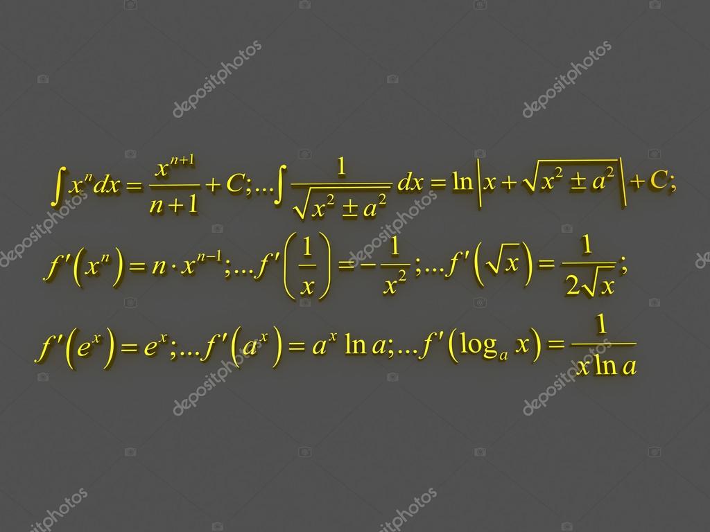 Fórmulas matemáticas . — Foto de stock © Tatiana53 #57639947