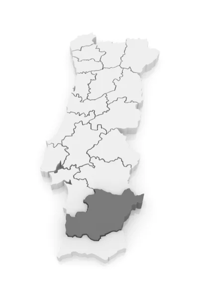 Mapa de Beja. Portugal. 2024