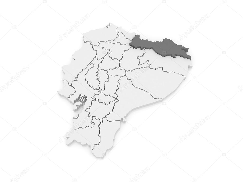 Mapa de Sucumbios. Ecuador . — Foto de stock © Tatiana53 #62218929