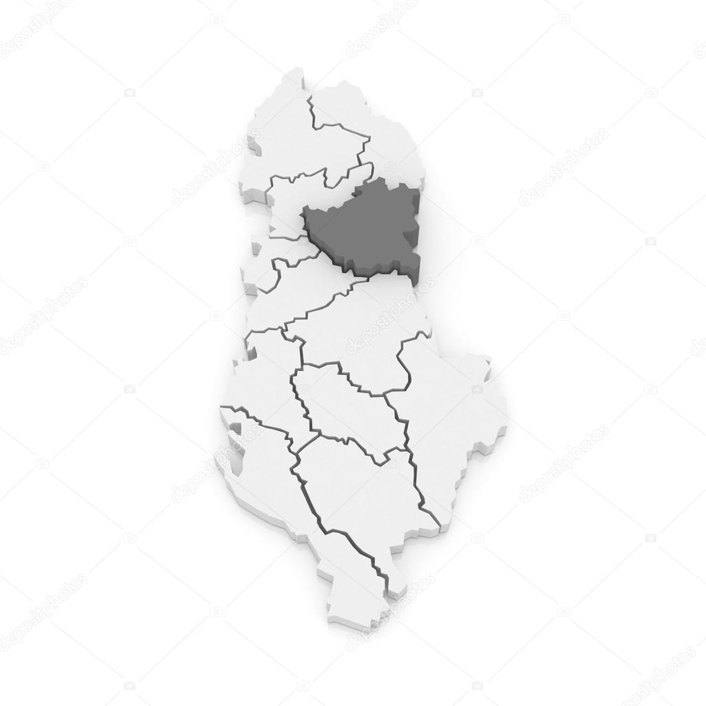 Map of Dibra. Albania. — Stock Photo © Tatiana53 #62219259