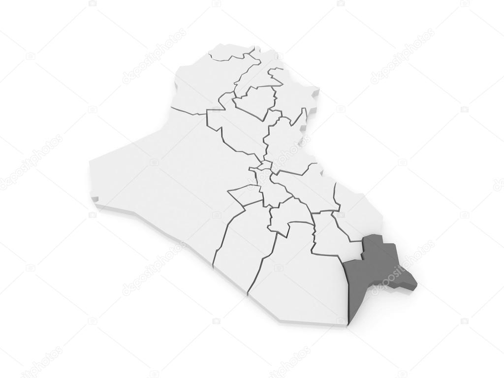 Mapa de Basora. Irak . — Foto de stock #62219327 © Tatiana53