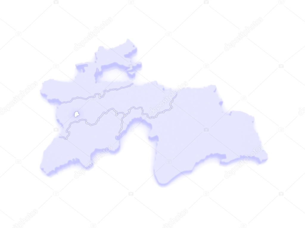 Map of Dushanbe. Tajikistan. — Stock Photo © Tatiana53 #62400163