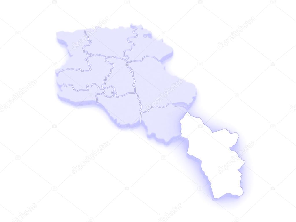 Map of Syunik. Armenia. Stock Photo by ©Tatiana53 62400771