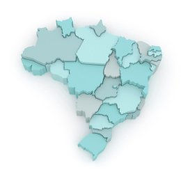 Mapa brasil 3d imágenes de stock de arte vectorial | Depositphotos