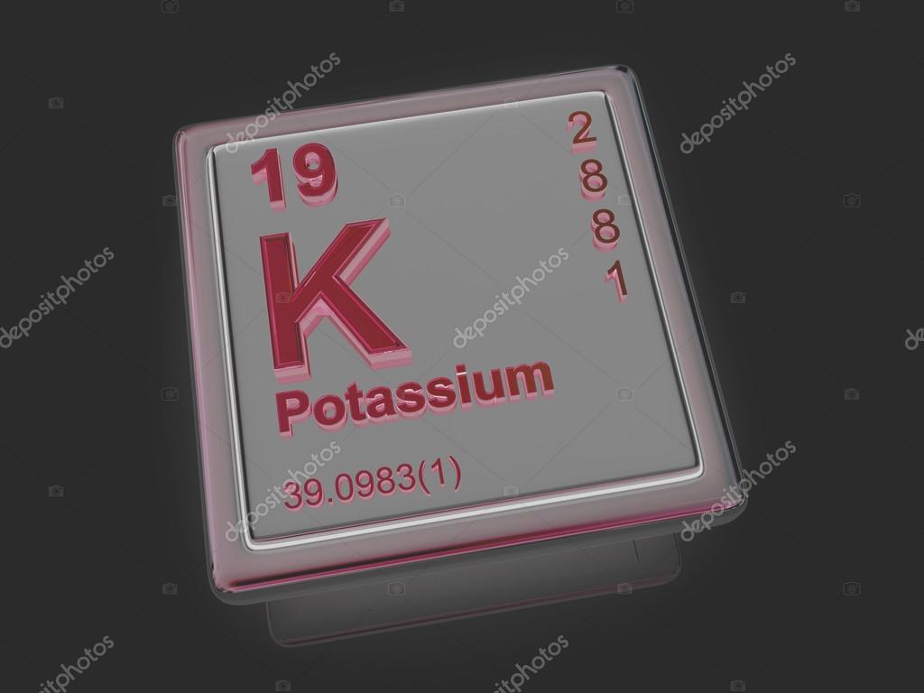 Potássio. Elemento químico . — Foto © Tatiana53 #65471413