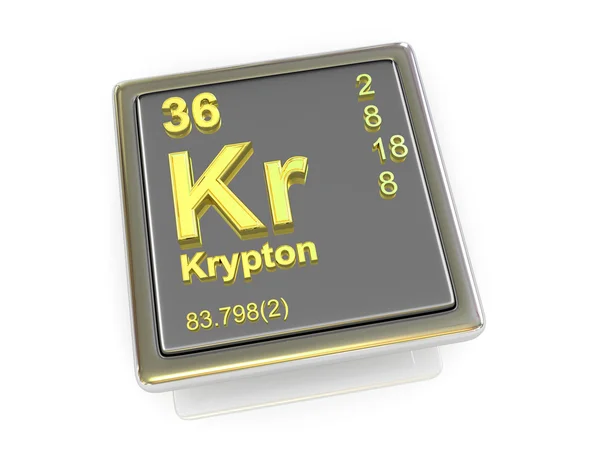 Krypton tabela periódica imágenes de stock de arte vectorial ...
