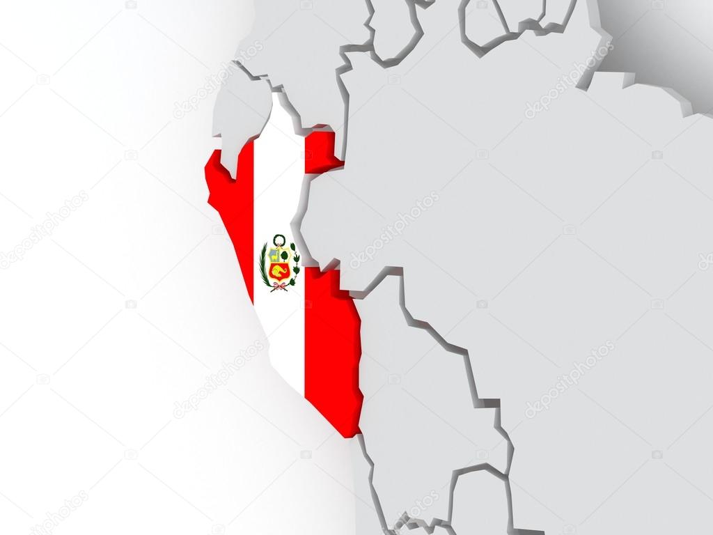 Mapa de mundos. Perú . — Foto de stock #77980928 © Tatiana53