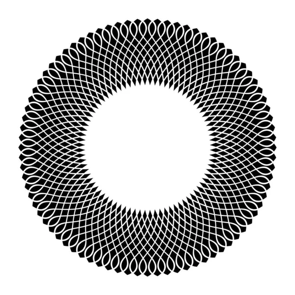 Circle geometric pattern. Decorative design element. Stock Vector by ...