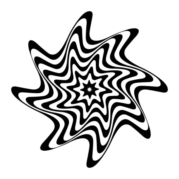 Elemento Diseño Art Girando Movimiento Rotación Patrón Líneas Rayadas ...