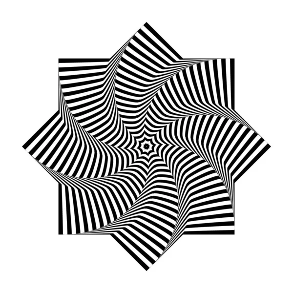Art Design Element Twisting Rotation Movement Abstract Black White ...