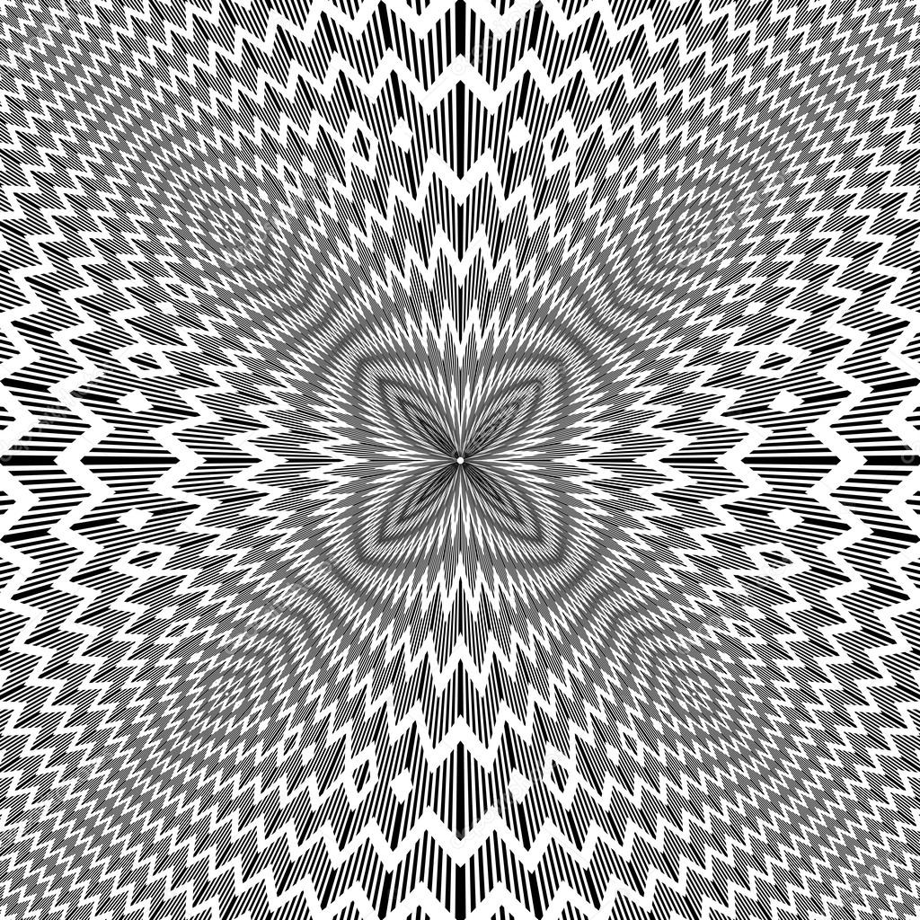 Abstract backdrop with optical illusion effect. Vector art. — Stock ...