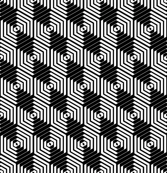 Hexagons seamless texture. Geometric pattern. — Stock Vector © troyka ...