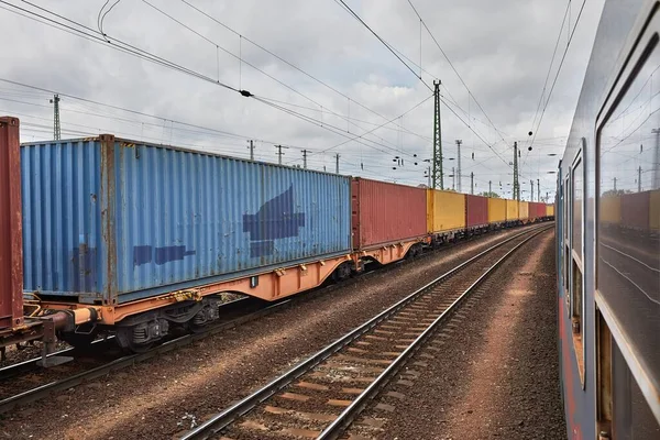 Container train logistic Stock Photos, Royalty Free Container train logistic Images | Depositphotos