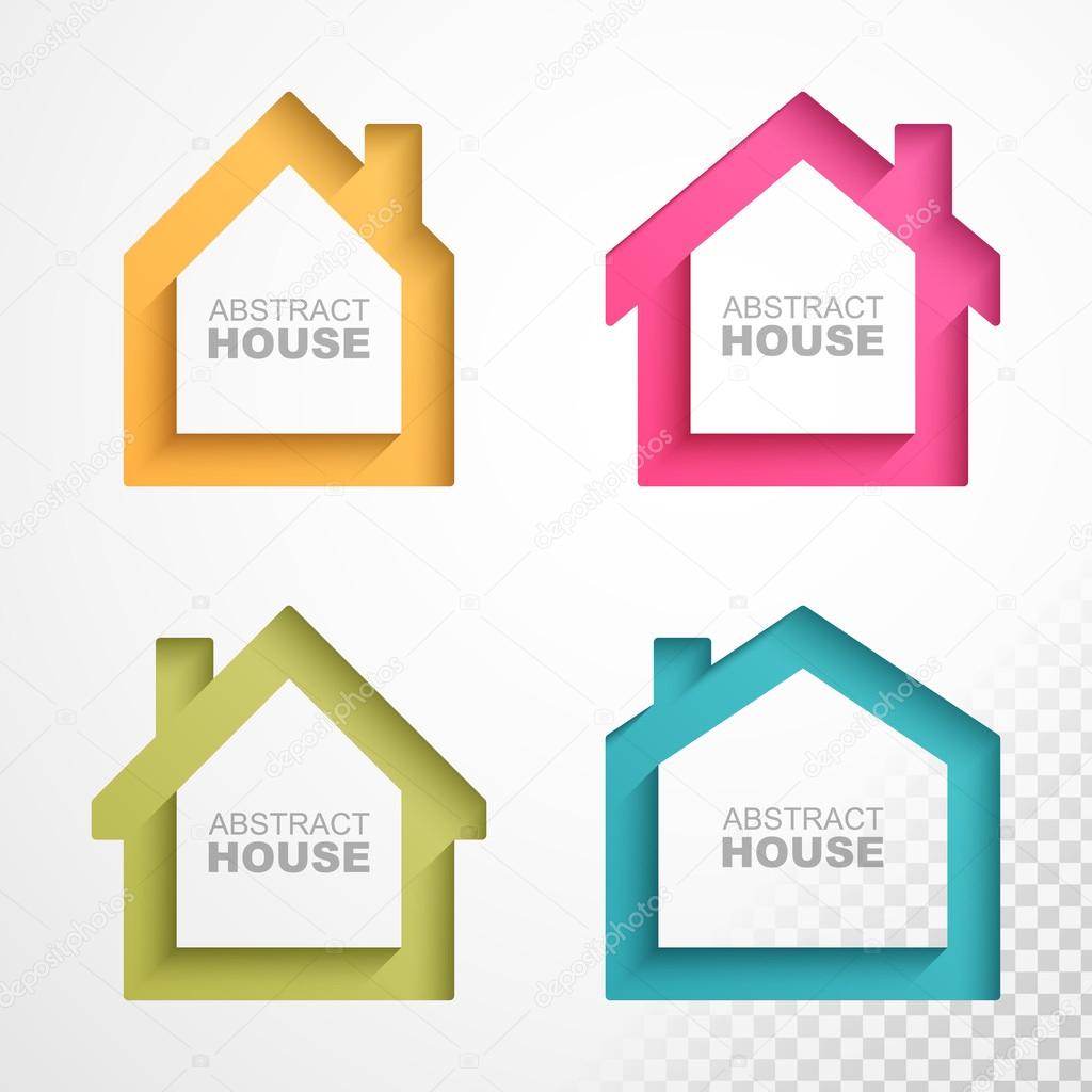 Set of colorful houses icons Stock Vector Image by ©3d_kot #95236682