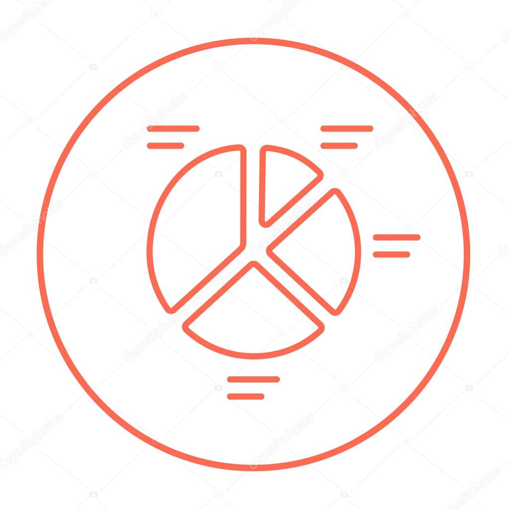 Pie chart line icon. Stock Vector by ©VisualGeneration 103035950