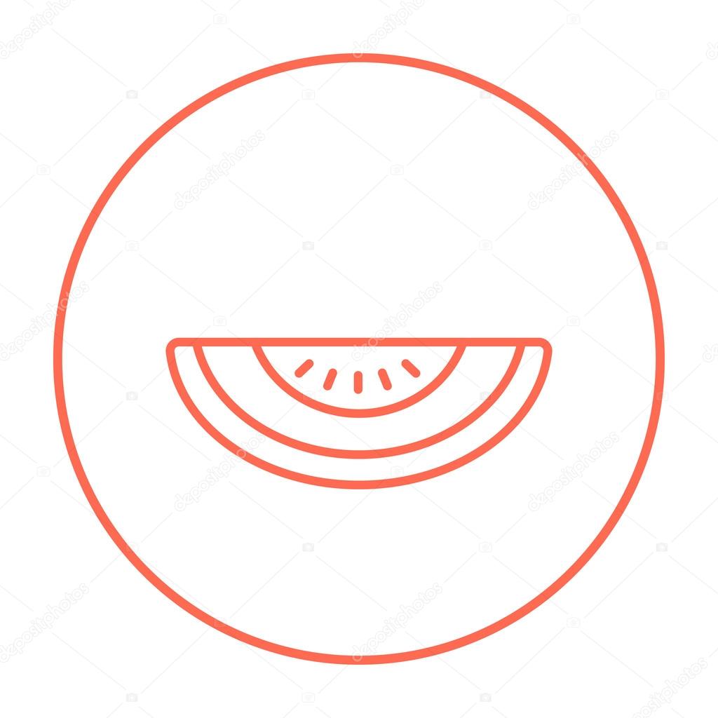 Melon line icon. Stock Vector by ©VisualGeneration 103044198