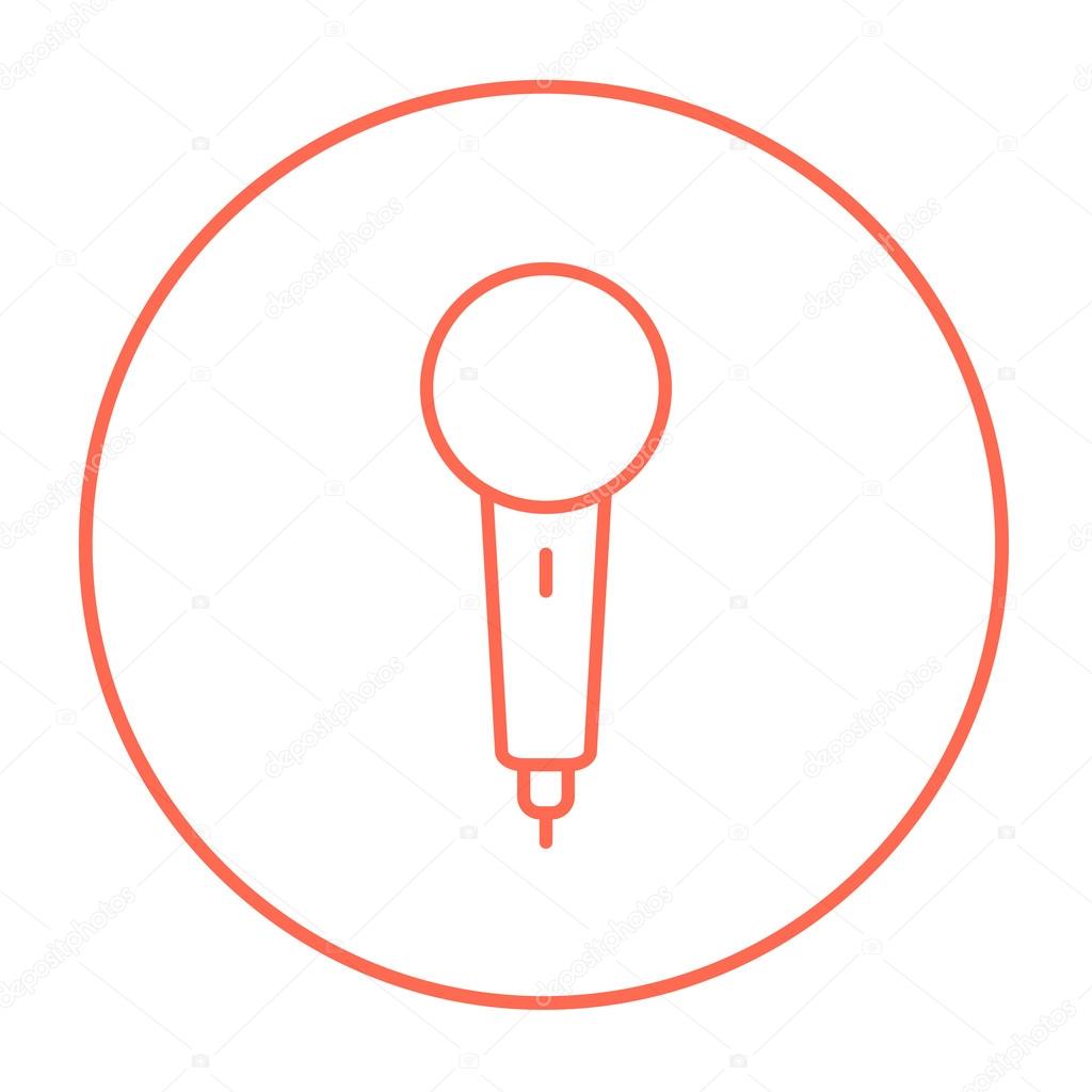 Microphone line icon. Stock Vector by ©VisualGeneration 103050130