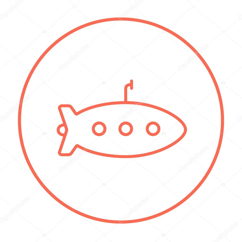 Submarine line icon. Stock Vector Image by ©VisualGeneration #103059326
