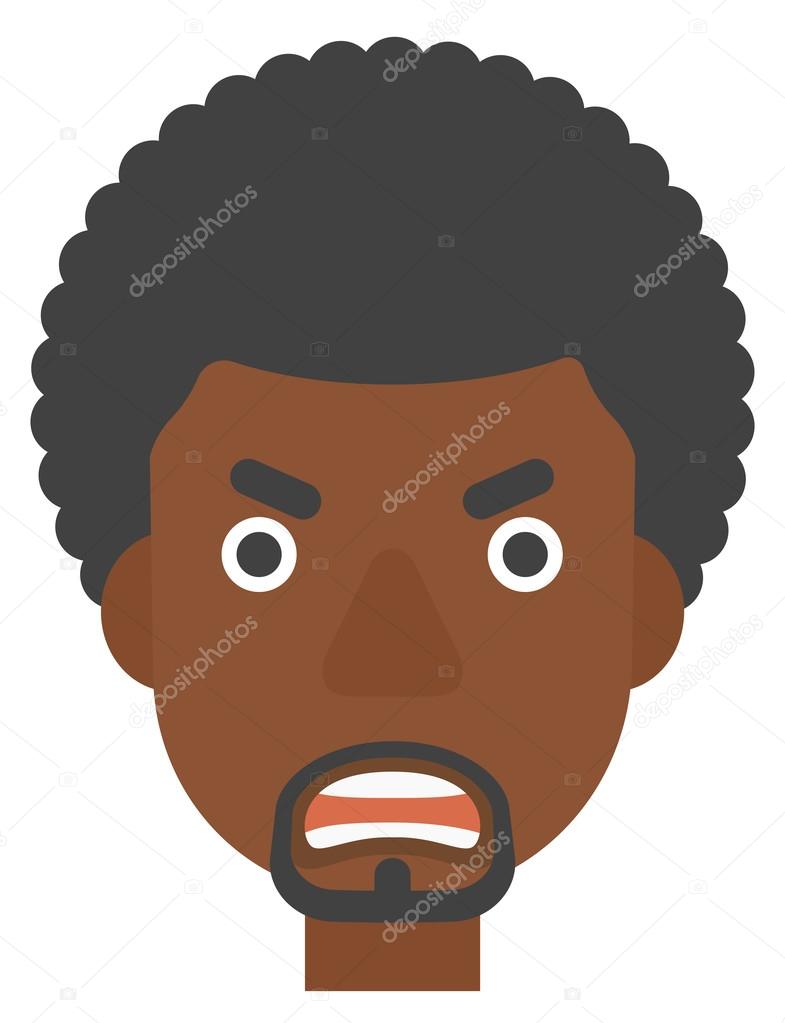 Raging man screaming. Stock Vector Image by ©VisualGeneration #104466996