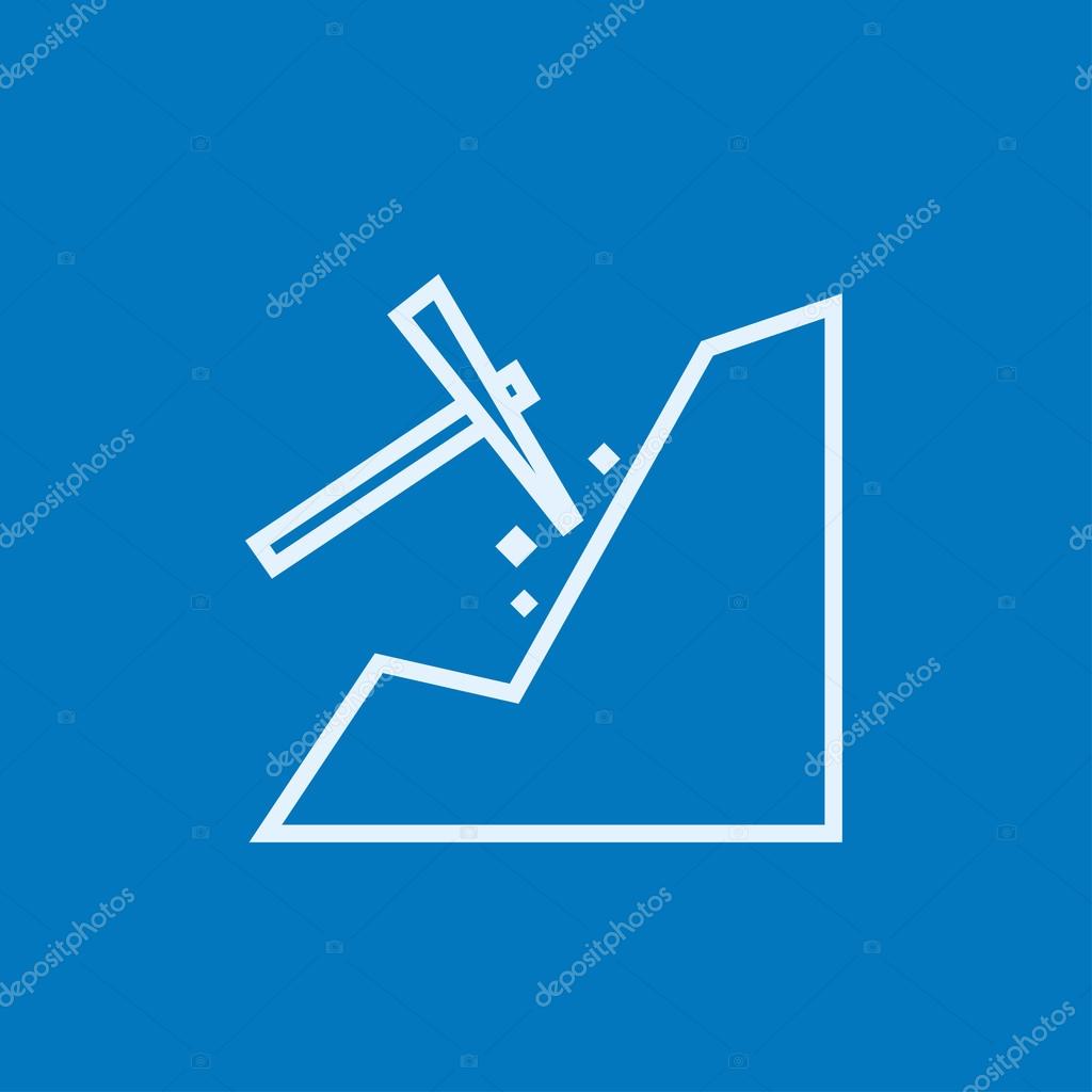 Mining line icon. Stock Vector by ©VisualGeneration 104490964