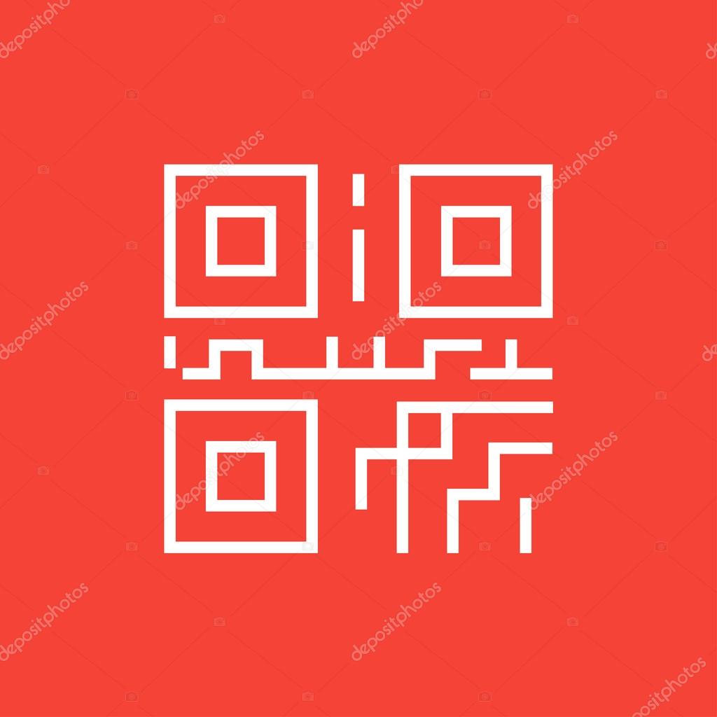 QR code line icon. Stock Vector by ©VisualGeneration 106136546