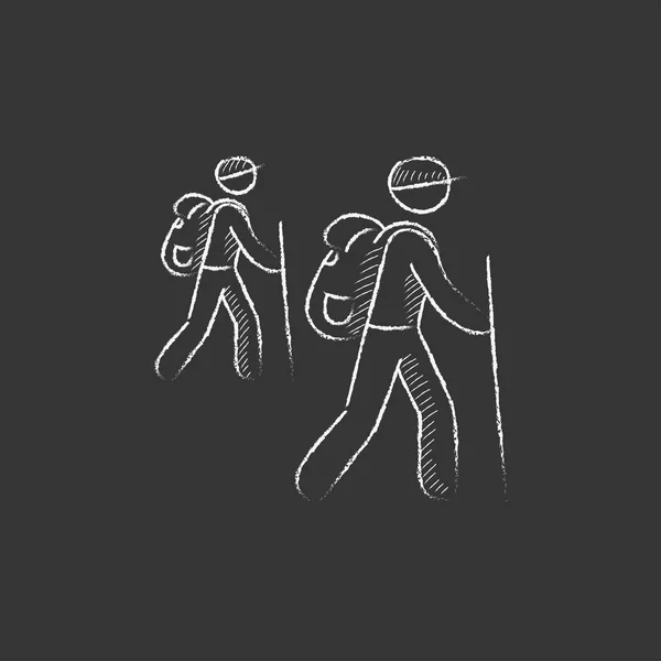 Stick figure hiking Vector Images | Depositphotos