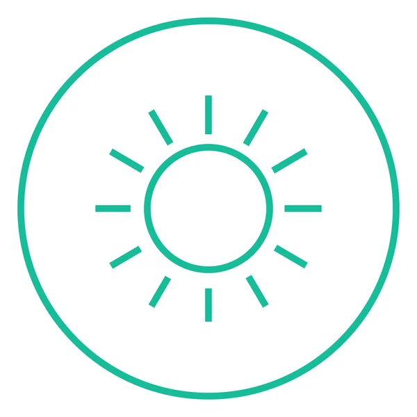 Sun line icon. — Stock Vector