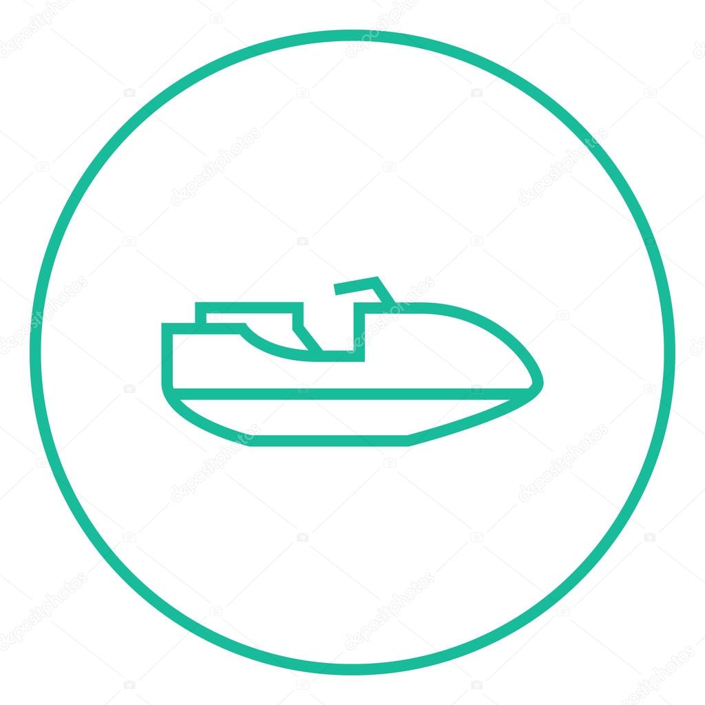 Jet scooter line icon. Stock Vector Image by ©VisualGeneration #106585598