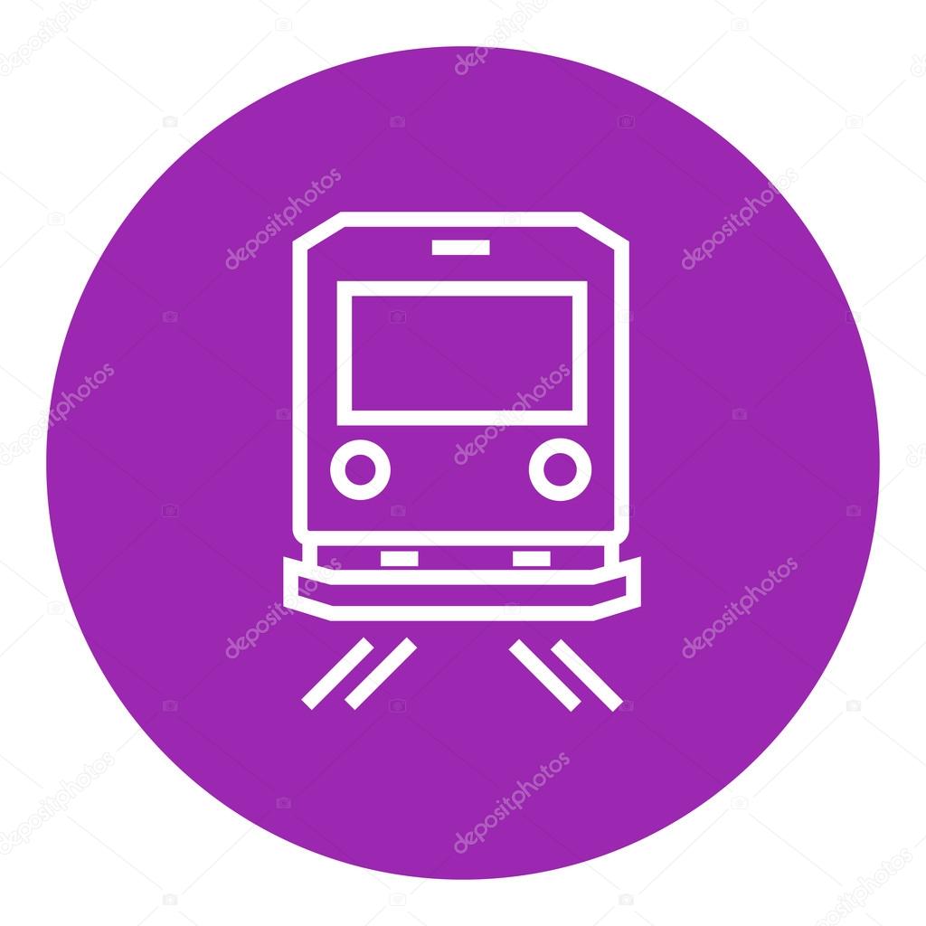 Back view of train line icon. Stock Vector by ©VisualGeneration 106825126