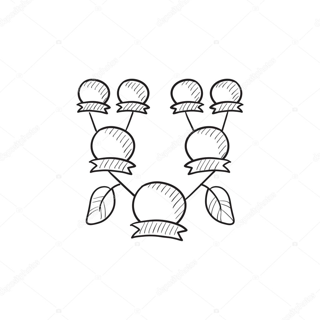 Stammbaum-Skizze. - Vektorgrafik: lizenzfreie Grafiken ...