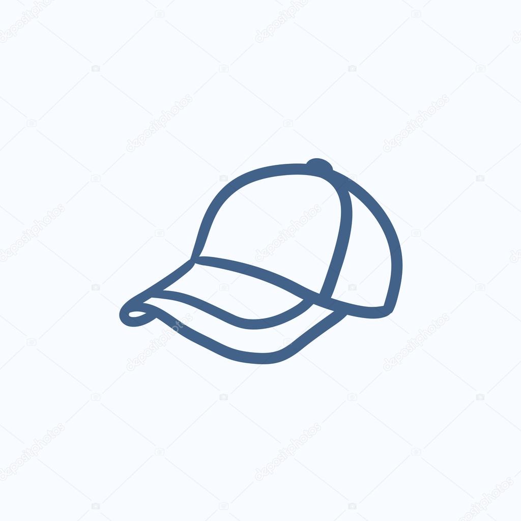 Baseball hat sketch icon. Stock Vector Image by ©VisualGeneration ...
