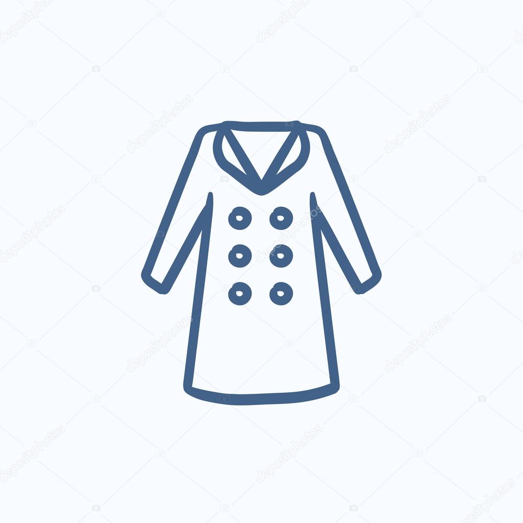 Coat sketch icon. Stock Vector by ©VisualGeneration 113279566
