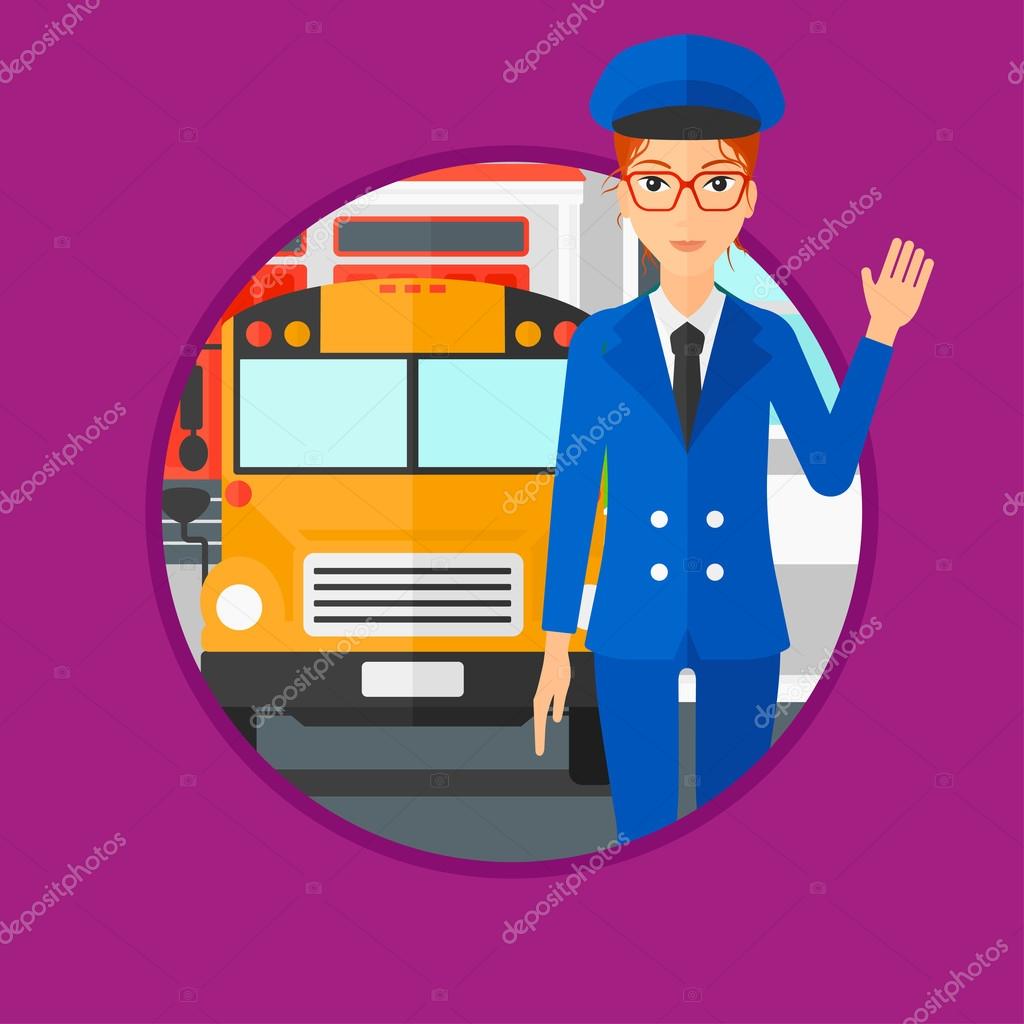 School bus driver. Stock Vector Image by ©VisualGeneration #114687444