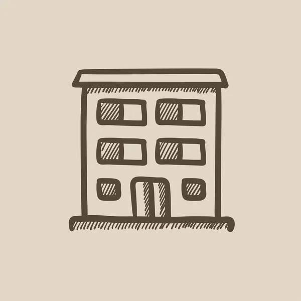 Condominium building sketch icon Stock Vector Image by ...