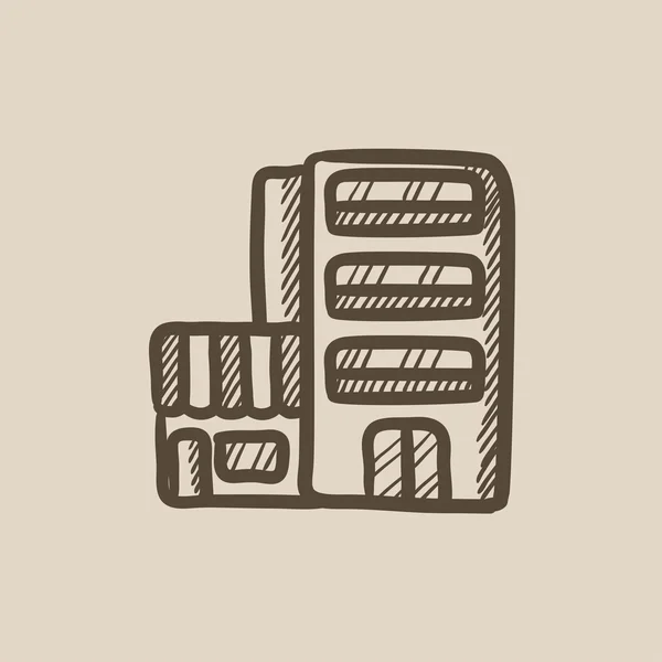 Hotel building sketch icon. Stock Vector Image by ©VisualGeneration ...