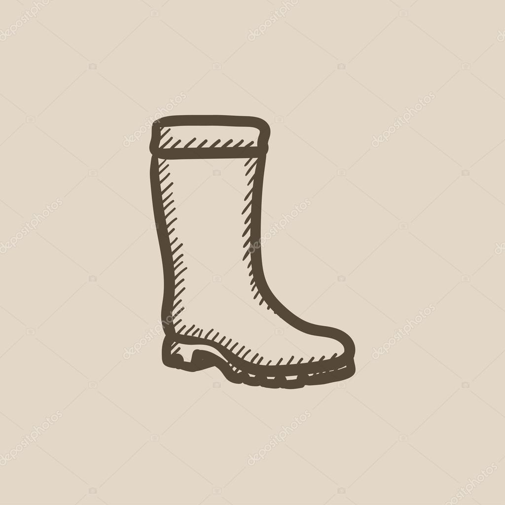 High boot sketch icon. Stock Vector by ©VisualGeneration 115237016