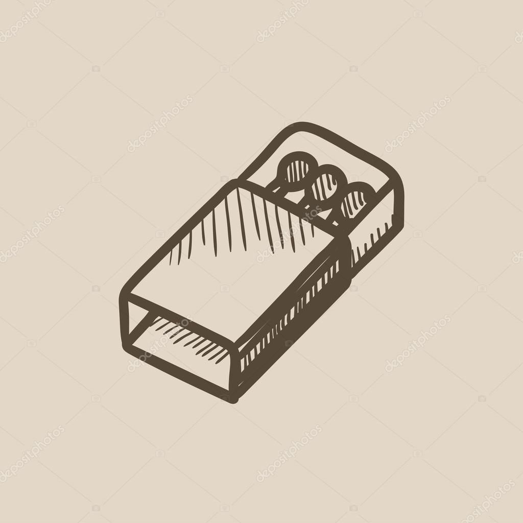 Matchbox sketch icon. Stock Vector by ©VisualGeneration 115238986