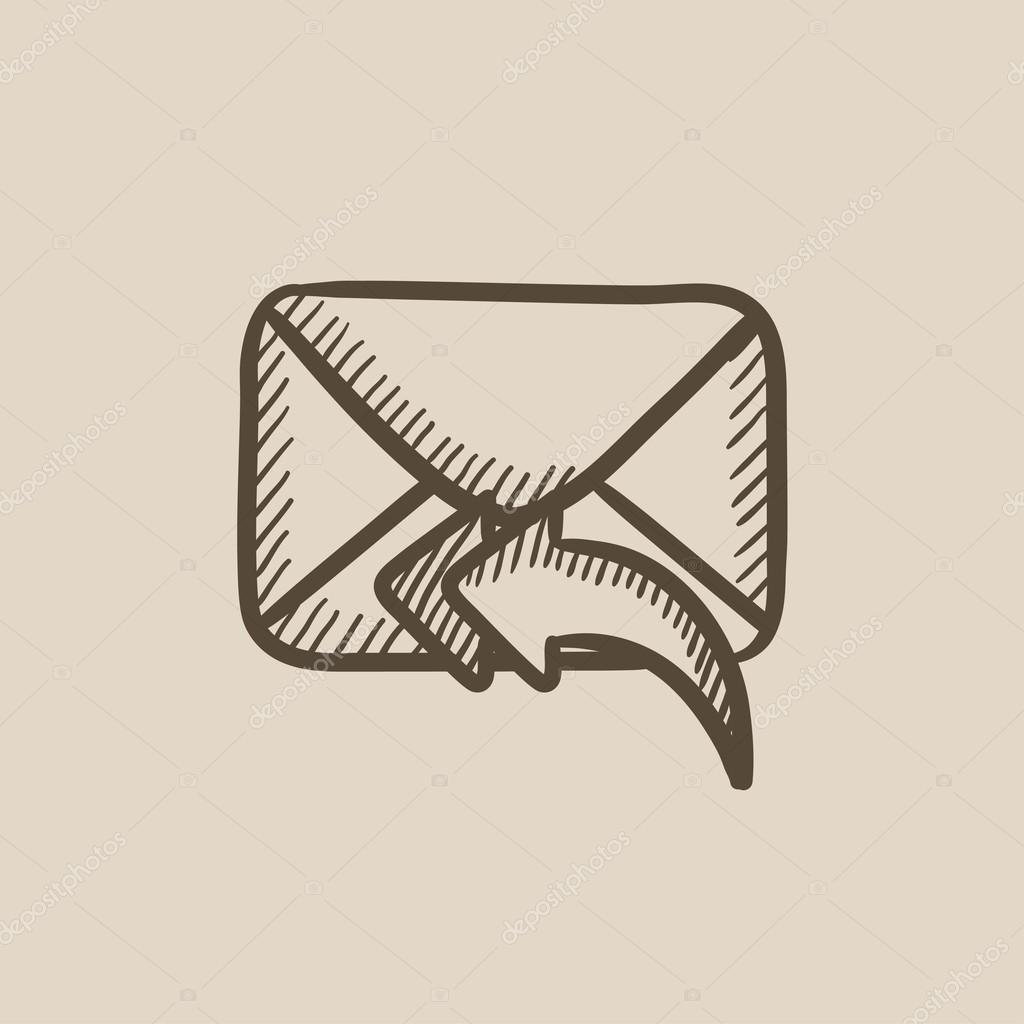 Sending email sketch icon. Stock Vector by ©VisualGeneration 115244036