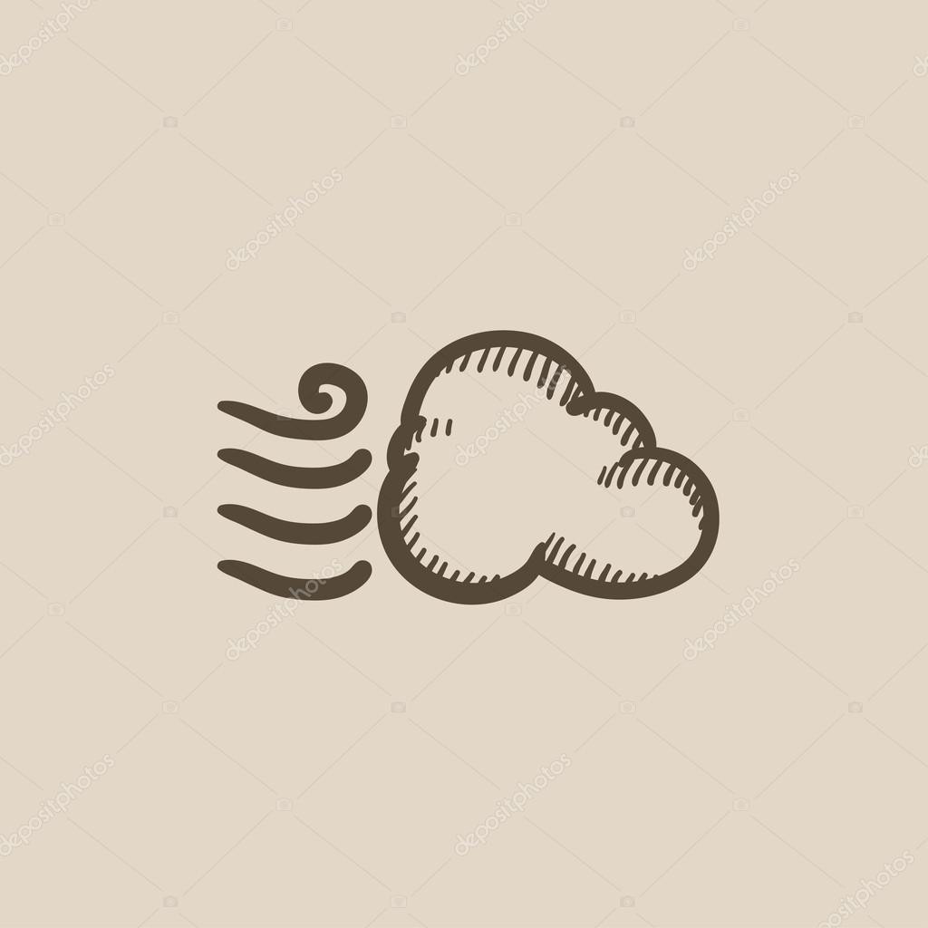 Windy cloud sketch icon. Stock Vector Image by ©VisualGeneration #115255928