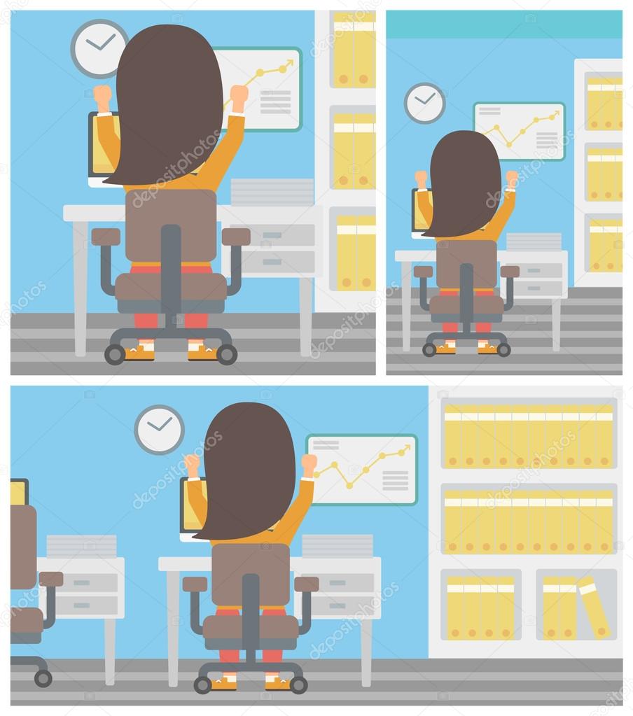 Successful businessman vector illustration. Stock Vector by ...