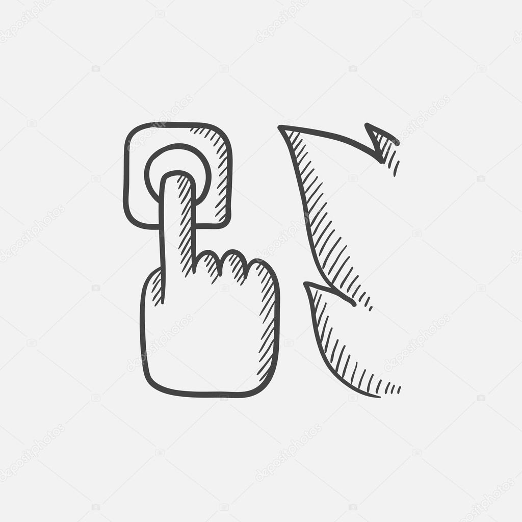 Hand pressing fire alarm button sketch icon. Stock Vector by ... Hand pressing fire alarm button sketch icon. Stock Vector by ...