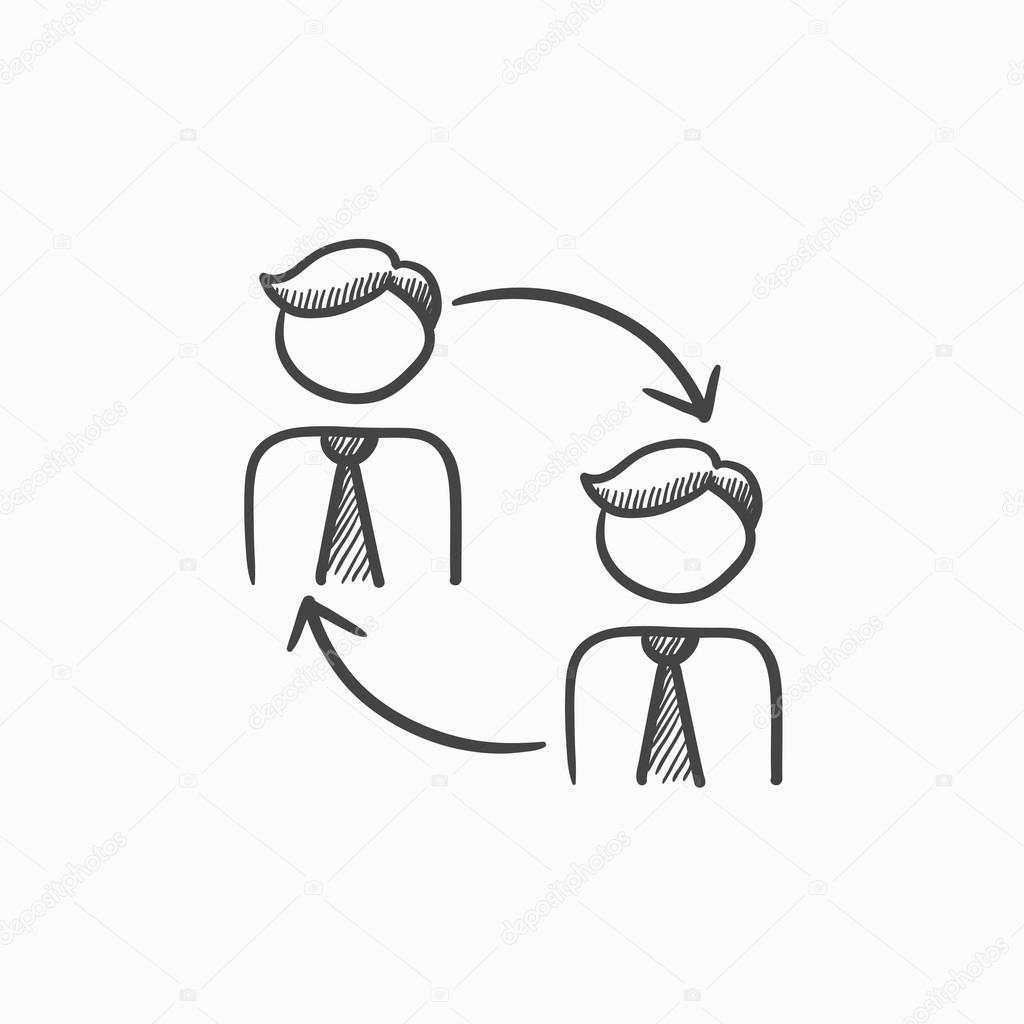 Staff turnover sketch icon. Stock Vector Image by ©VisualGeneration ...