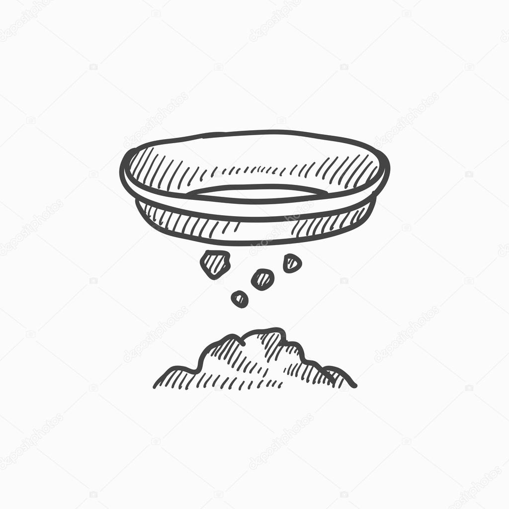 Gold Panning Drawing