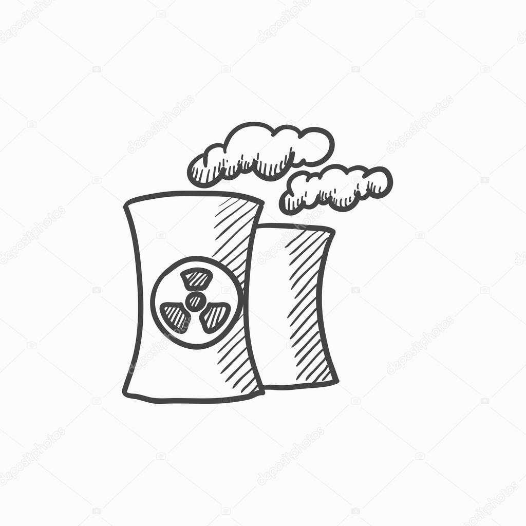 Nuclear Power Plant Drawing