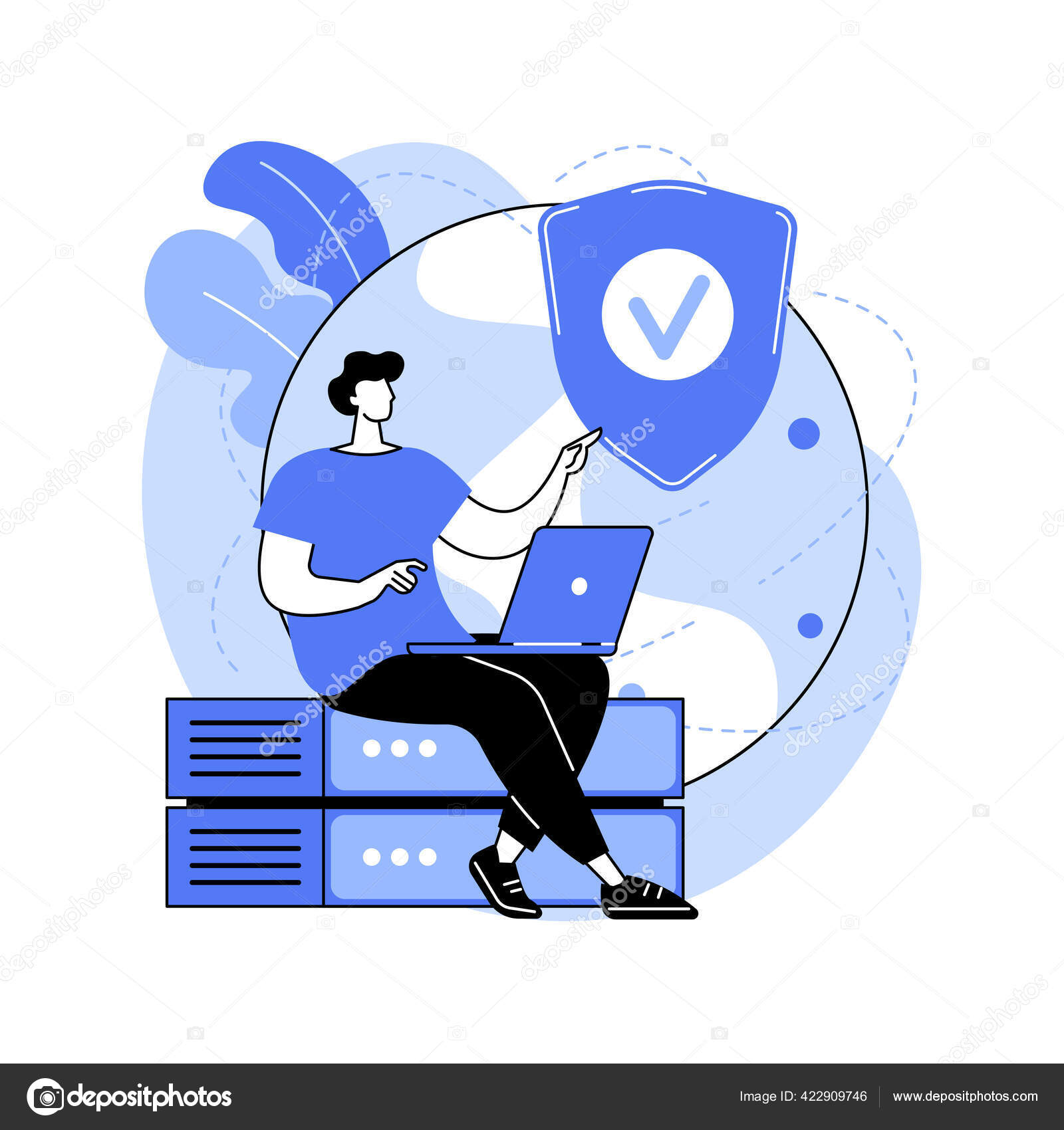 Proxy server abstract concept vector illustration. Stock Vector Image ...
