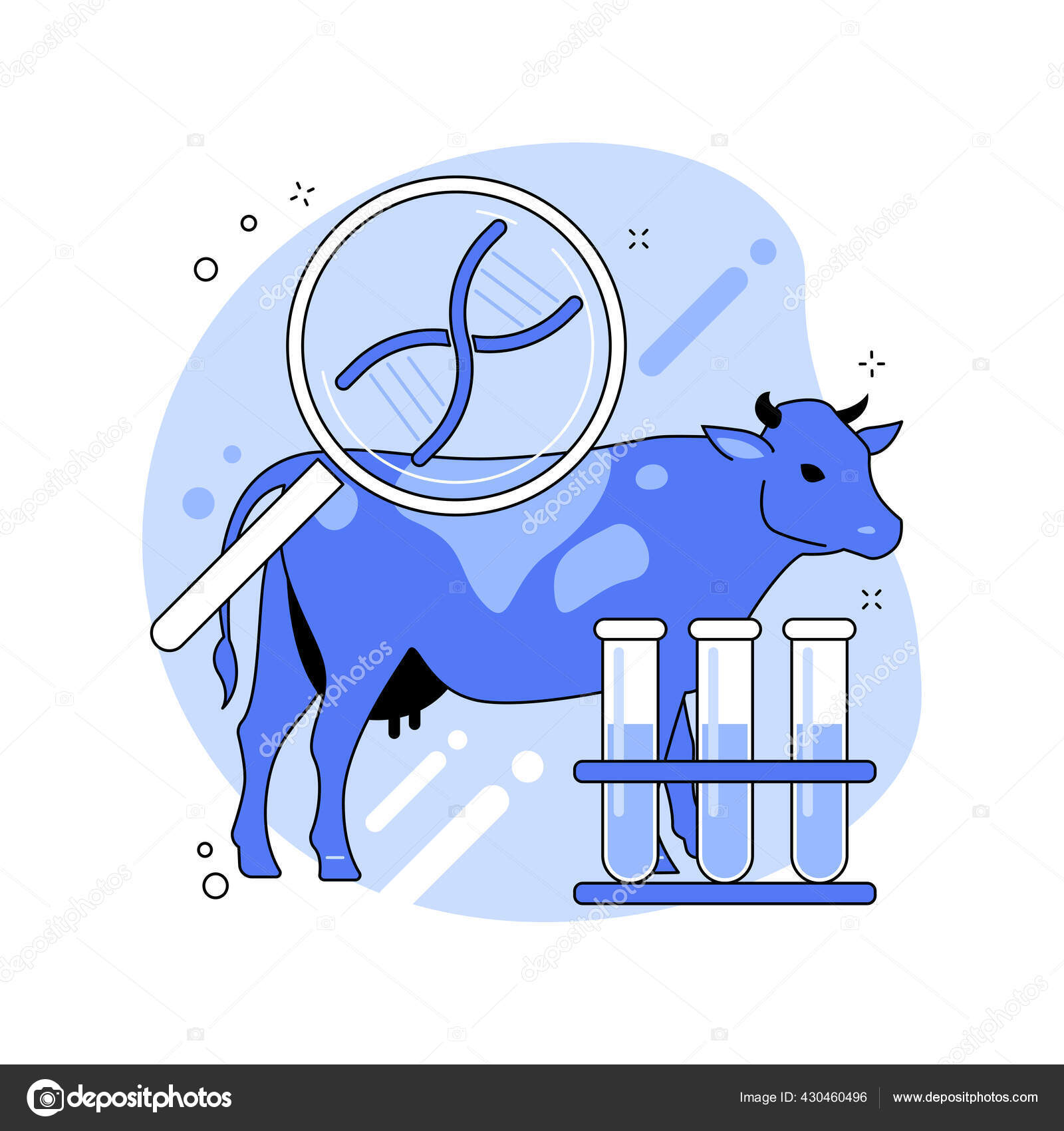 Genetically Modified Animals Abstract Concept Vector Illustration Genetically Modified Food ...