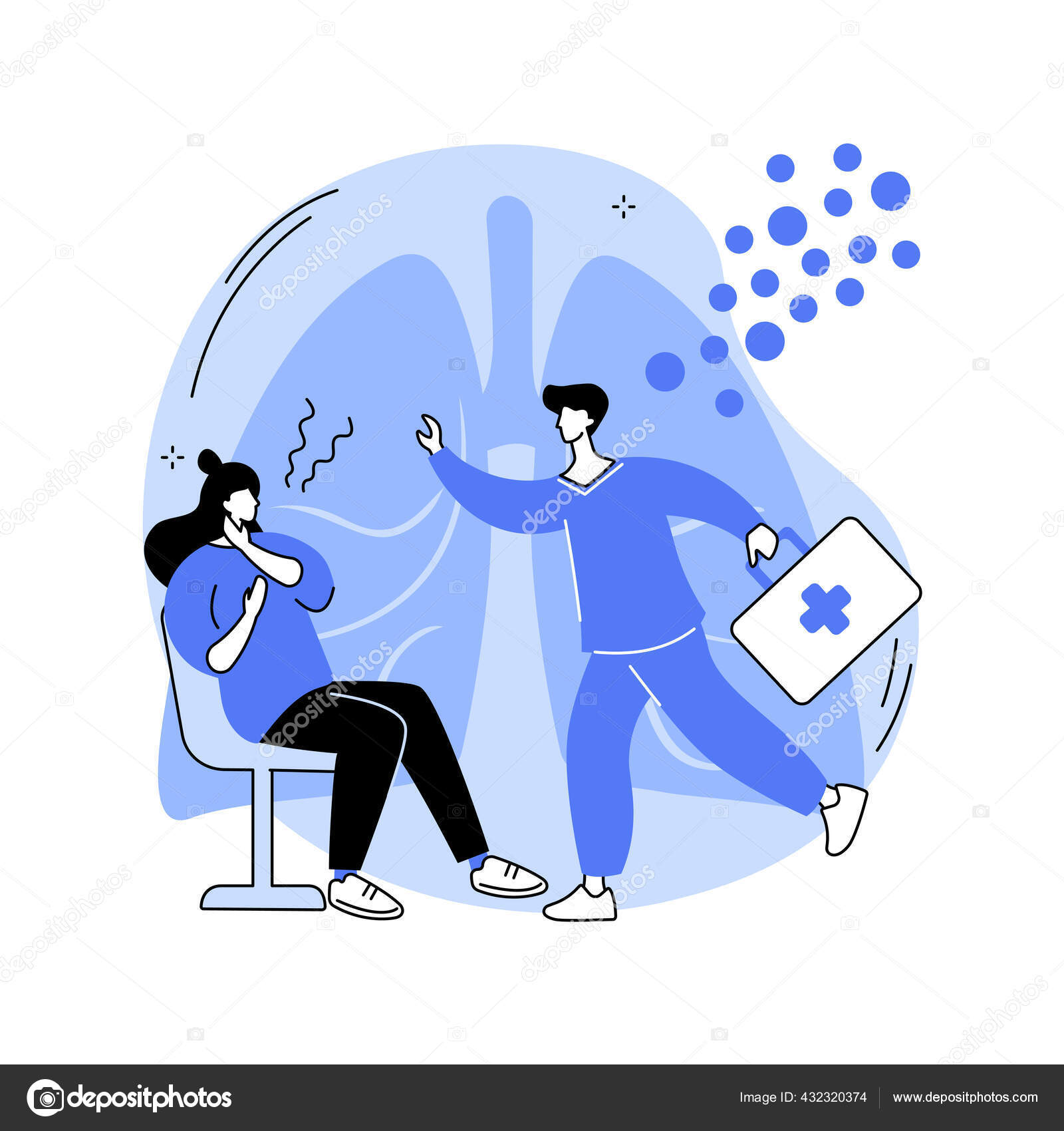 Anafilaxia concepto abstracto vector ilustración. Vector de stock ...