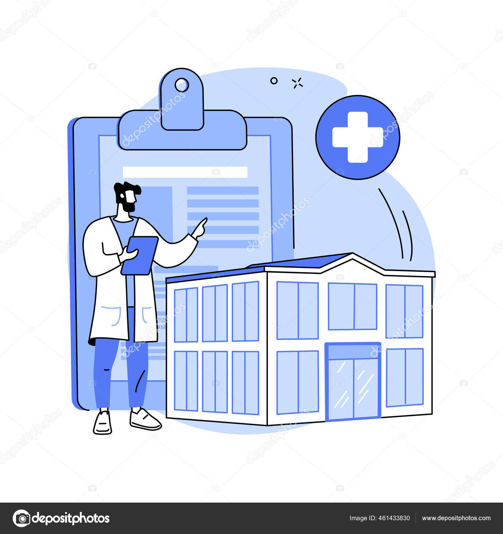 Private healthcare abstract concept vector illustration. Stock Vector ...